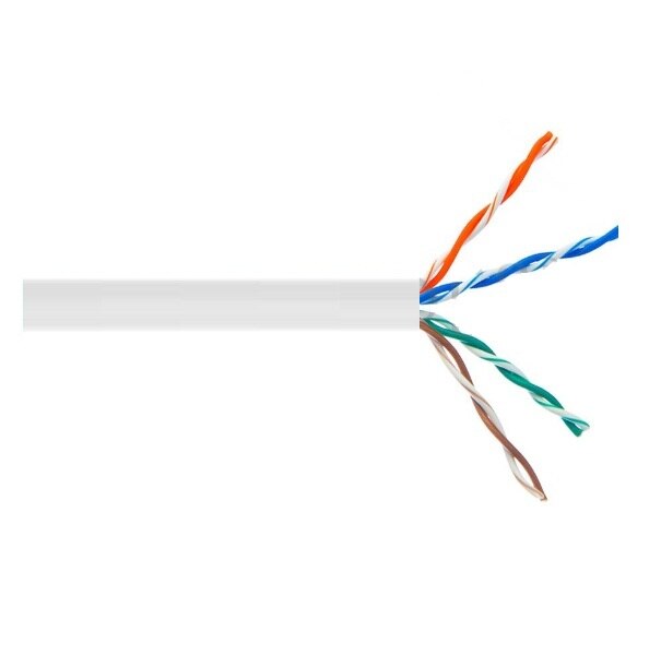 Infinite Cables 1000ft 4 Pair Cat6 Solid U/UTP 550MHz 23AWG CMR Riser ...