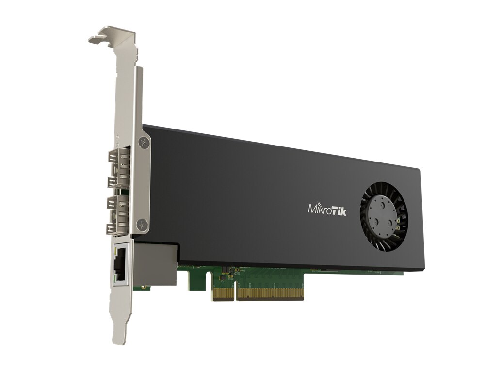 MikroTik 2 x 25 Gigabit PCIe Ethernet adapter 25W 4GB RAM RouterOS, level 6