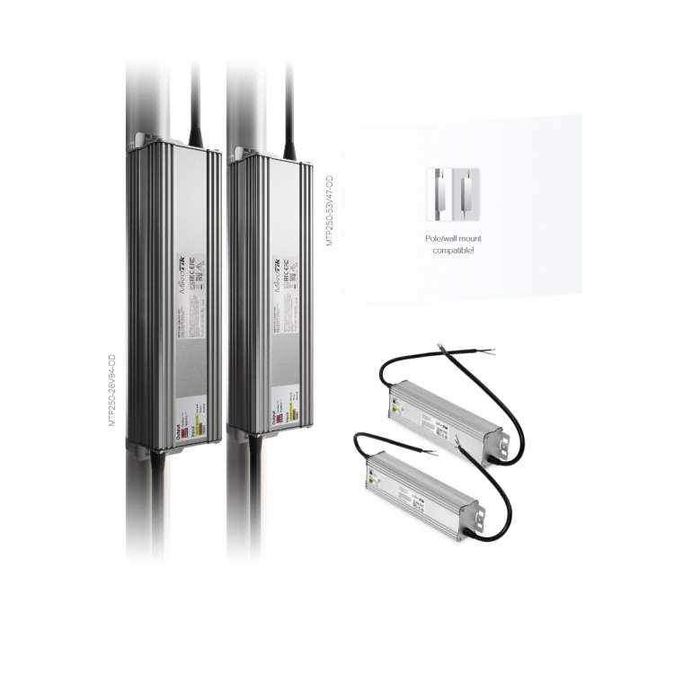 MikroTik Outdoor AC/DC power supply with 53V 250W output
