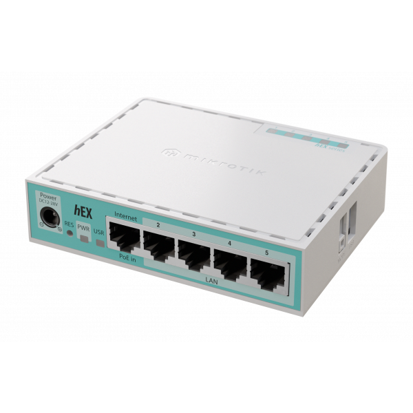 MikroTik hEX Dual-Core ARM64 CPU 5X Gigabit Ethernet Ports, 512 MB RAM ...