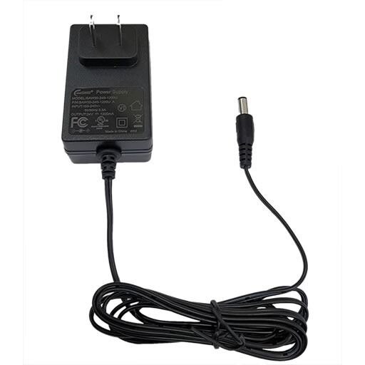 MikroTik 24v 1.2A power supply with right angle plug