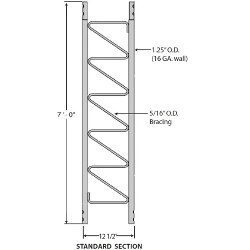 Rohn 25G Standard 7Ft Main Tower Section
