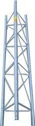Rohn 25G Short Base Tower Section, 5Ft