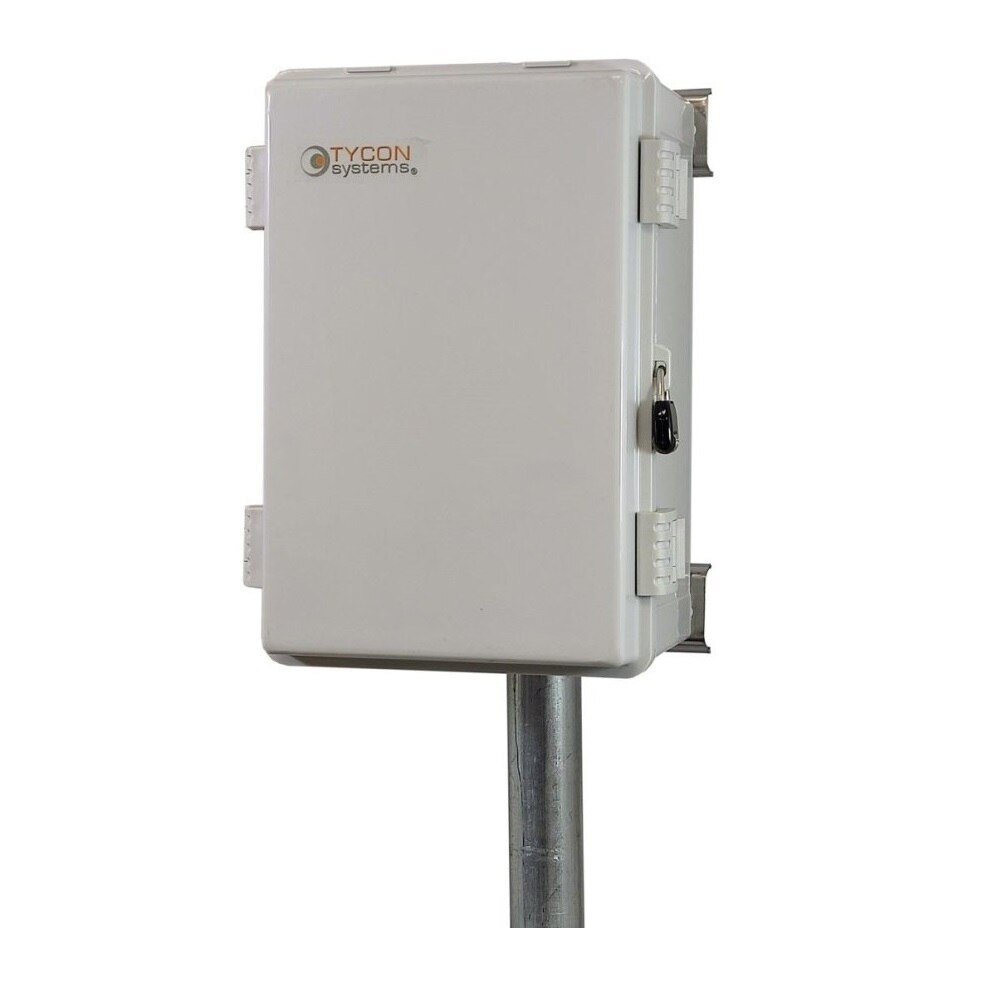 Tycon Systems 15"x11"x6" Polycarbonate Locking Outdoor Enclosure. pole ...