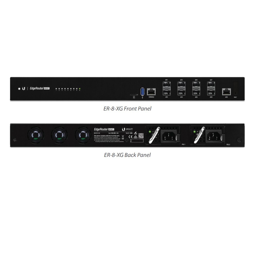 Ubiquiti Edgerouter Infinity, 8 Port 10G Sfp+ Router