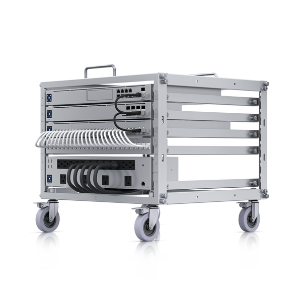 Ubiquiti Toolless Mini Rack 6U 24-Port Blank Keystone Patch Panel