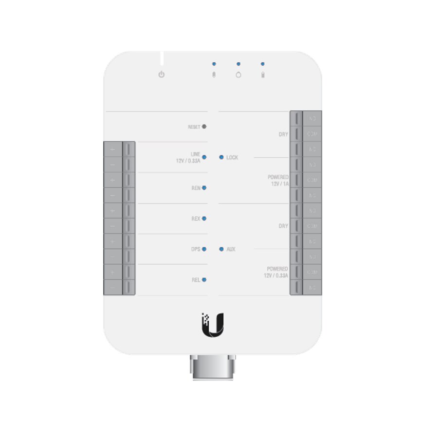 Ubiquiti UniFi® Access Hub is an intelligent IP networked single door ...