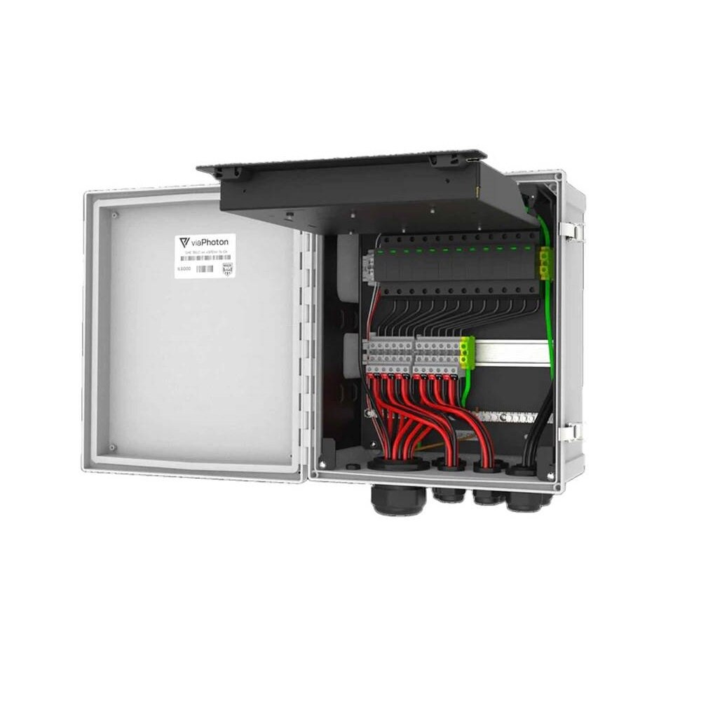 viaPhoton Outdoor Hybrid Enclosure, 36 fiber, SM, LC, 12 Conductor, w ...