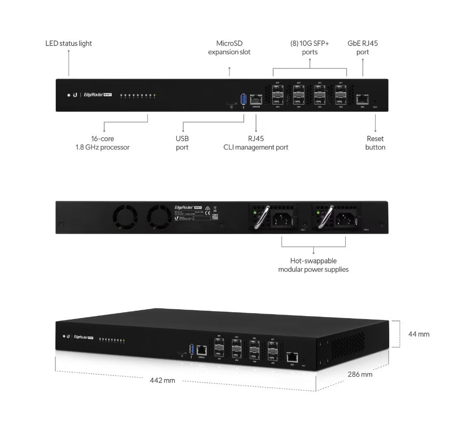 Ubiquiti Edge Router X Advanced Gigabit Router With Poe/Sfp